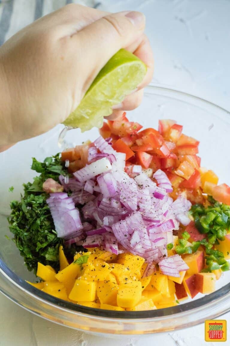 Fresh Peach Mango Salsa Recipe - Sunday Supper Movement