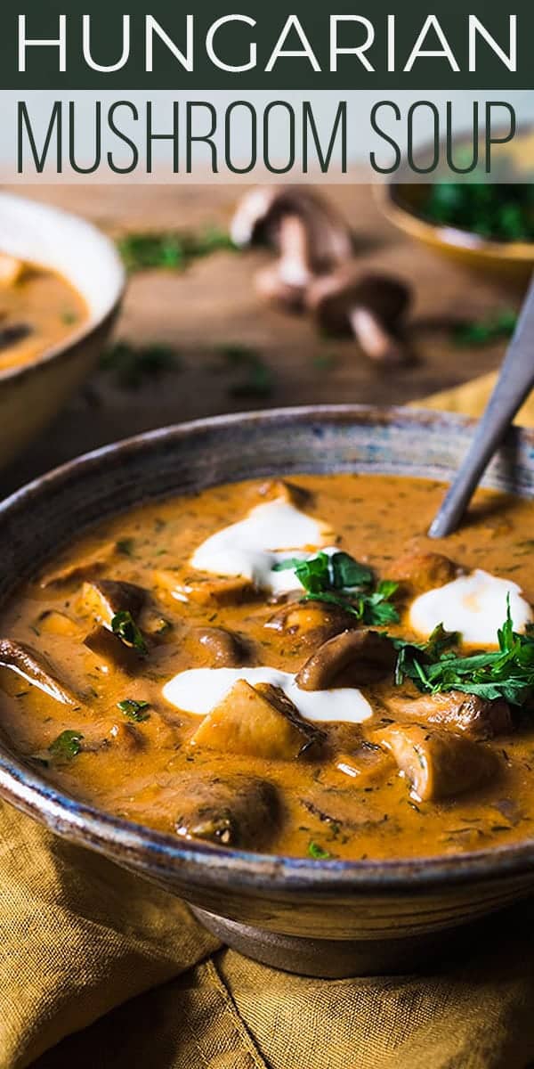 Hungarian Mushroom Soup - Sunday Supper Movement