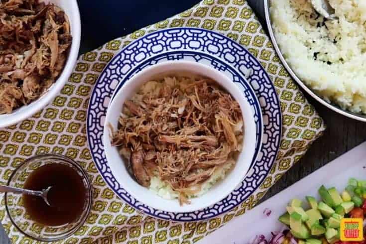 Pulled Pork Rice Teriyaki Bowl - Sunday Supper Movement