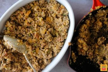 Portuguese Chorizo Cornbread Stuffing - Sunday Supper Movement