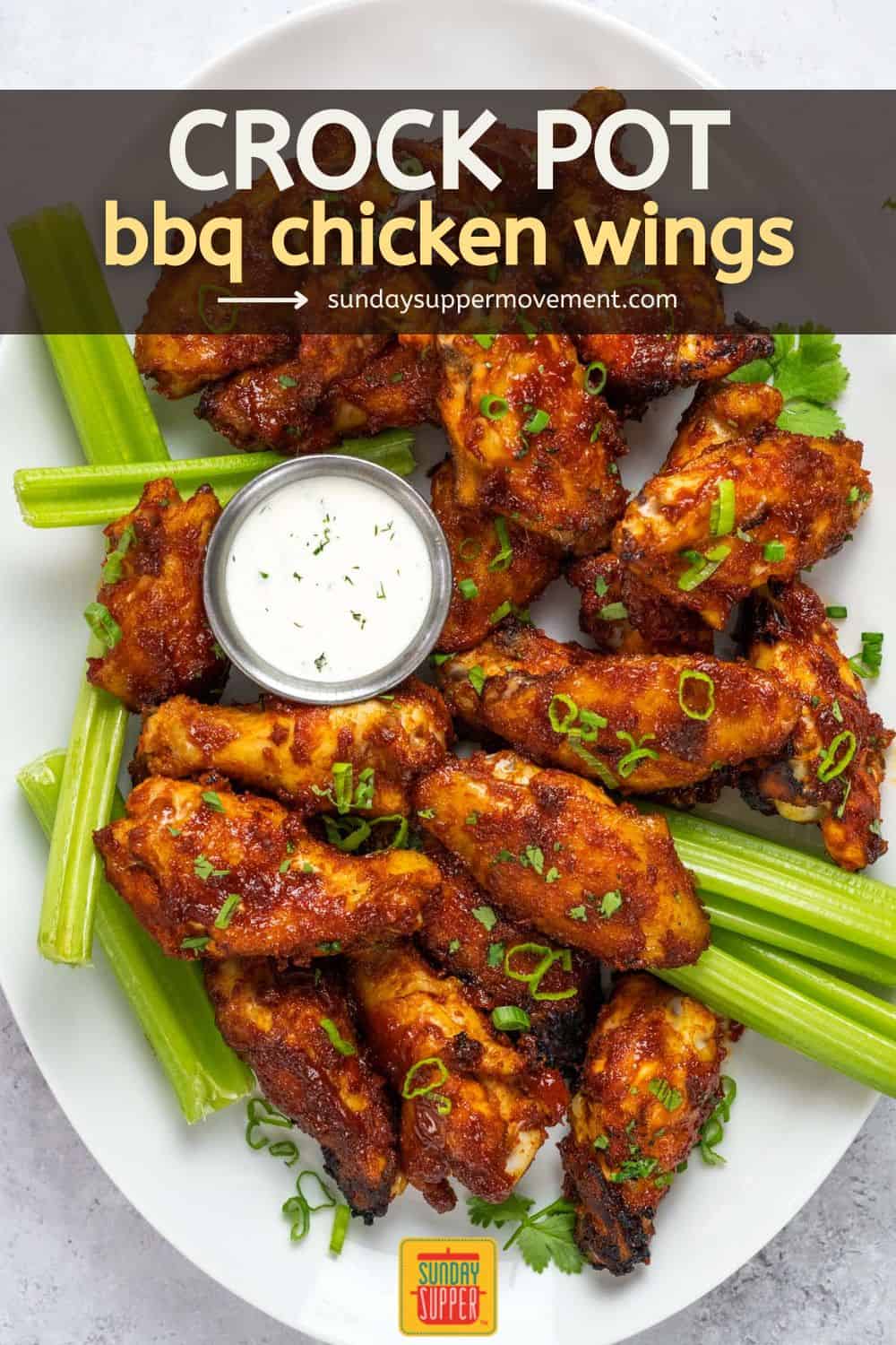Slow Cooker Chicken Wings - Sunday Supper Movement