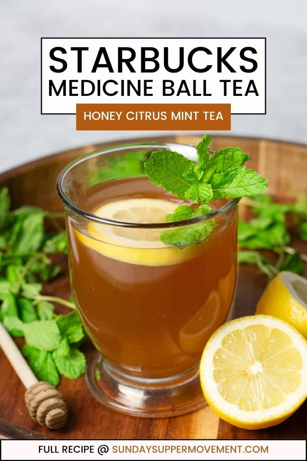 Starbucks Medicine Ball Drink