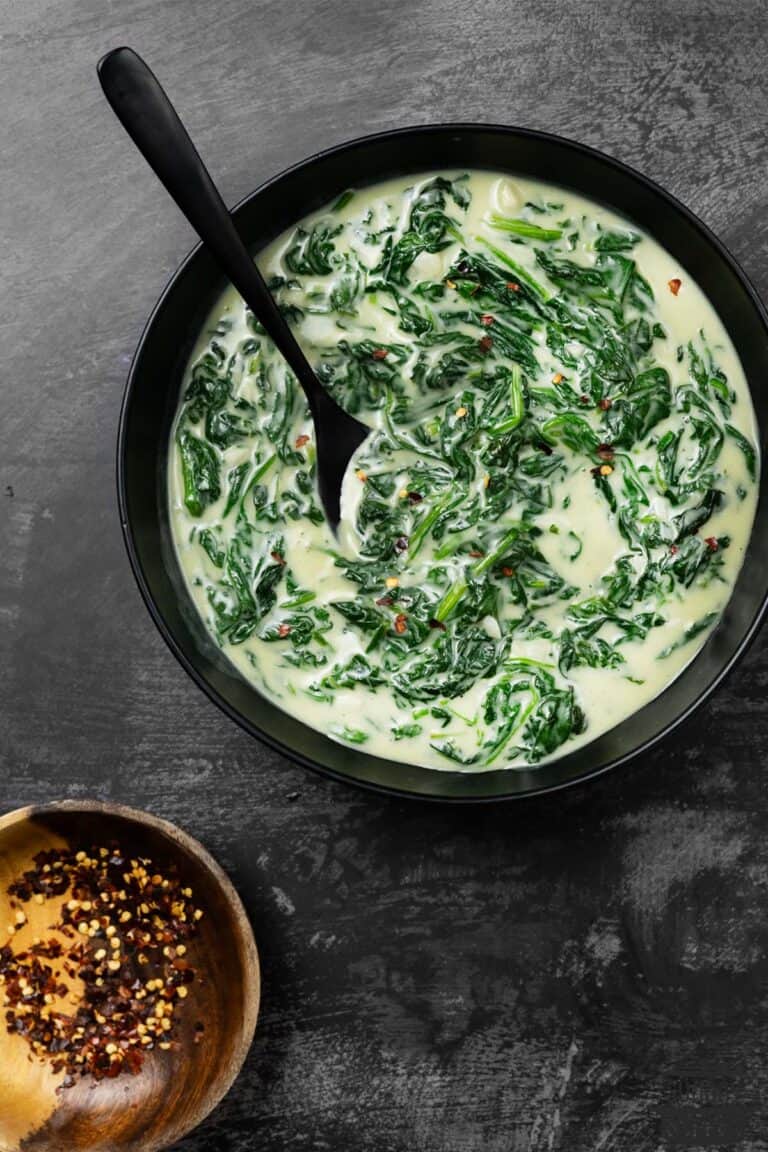 Creamed Spinach with Fresh Spinach