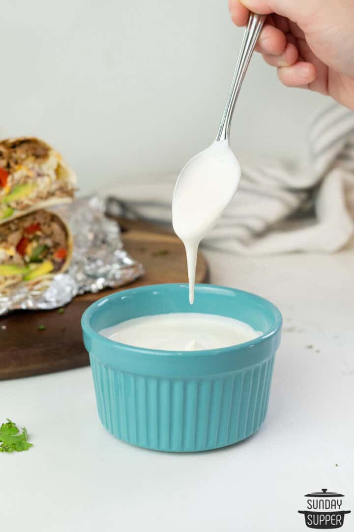 Tangy Mexican Crema with Lime