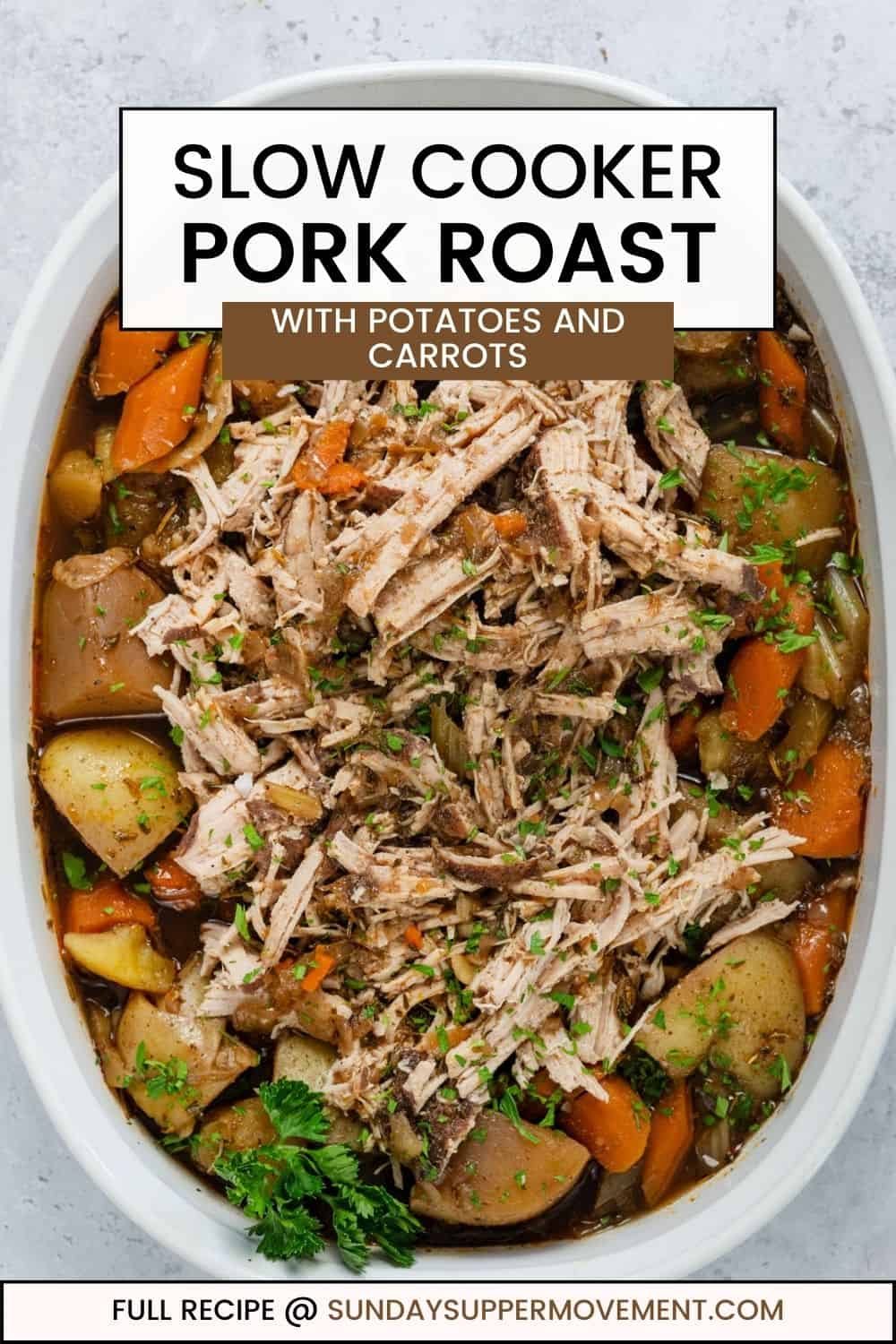 Pork Roast with Potatoes and Carrots