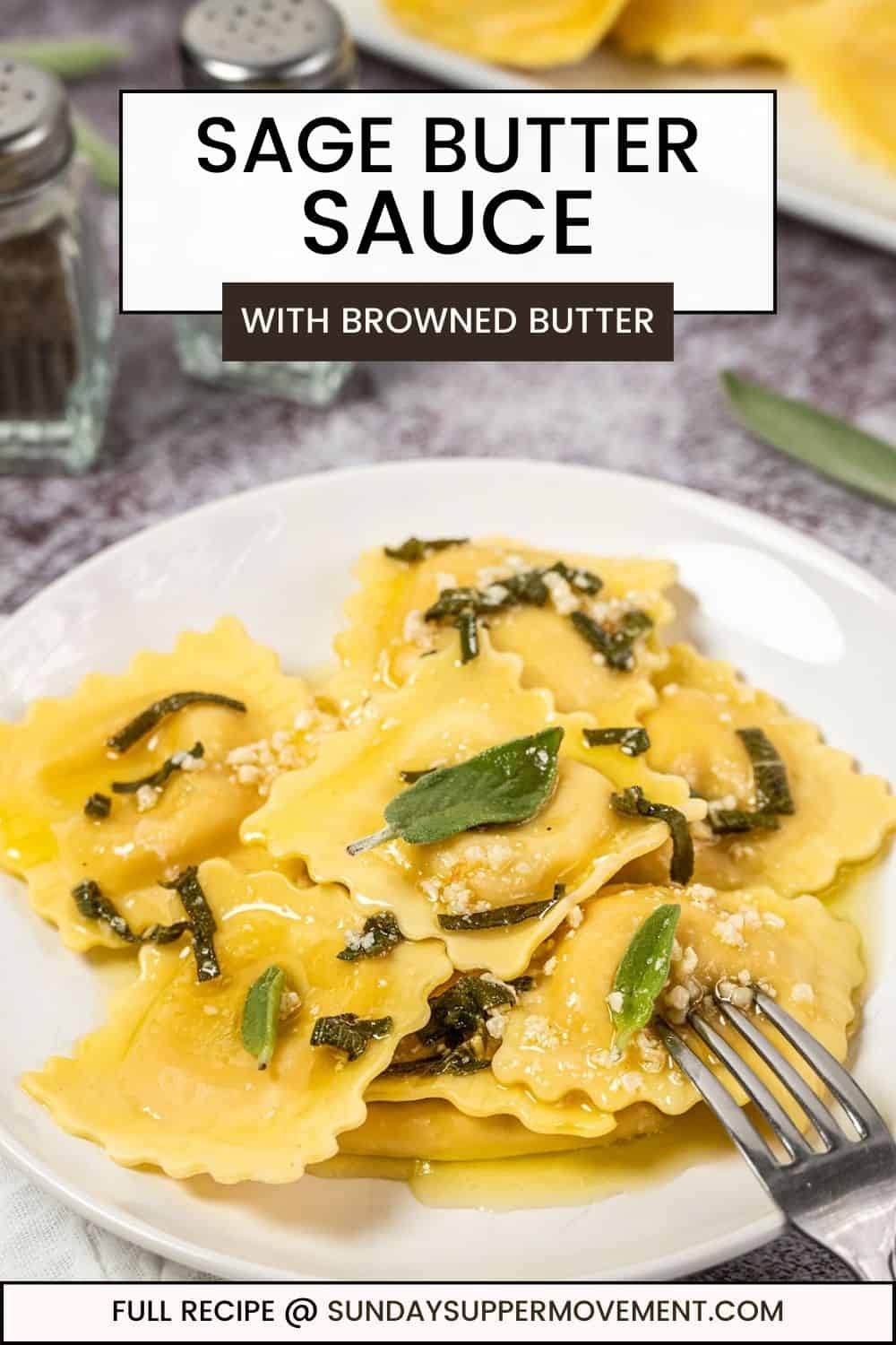 Sage Butter Sauce - Sunday Supper Movement