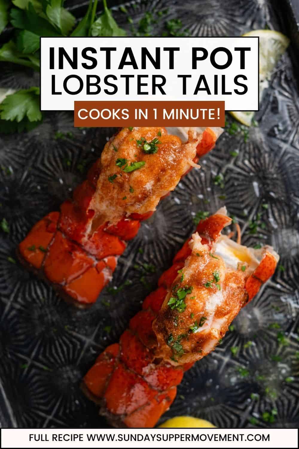 Instant Pot Lobster Tails