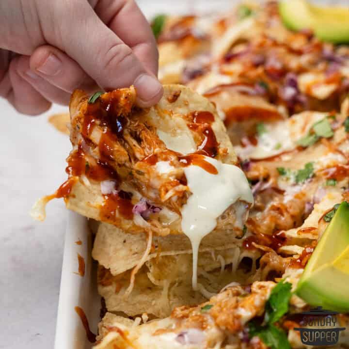 BBQ Chicken Nachos