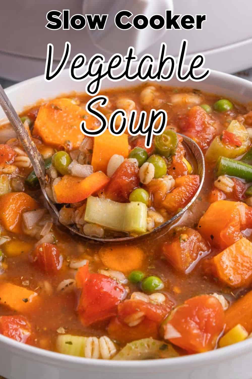 Crockpot Vegetable Soup - Sunday Supper Movement