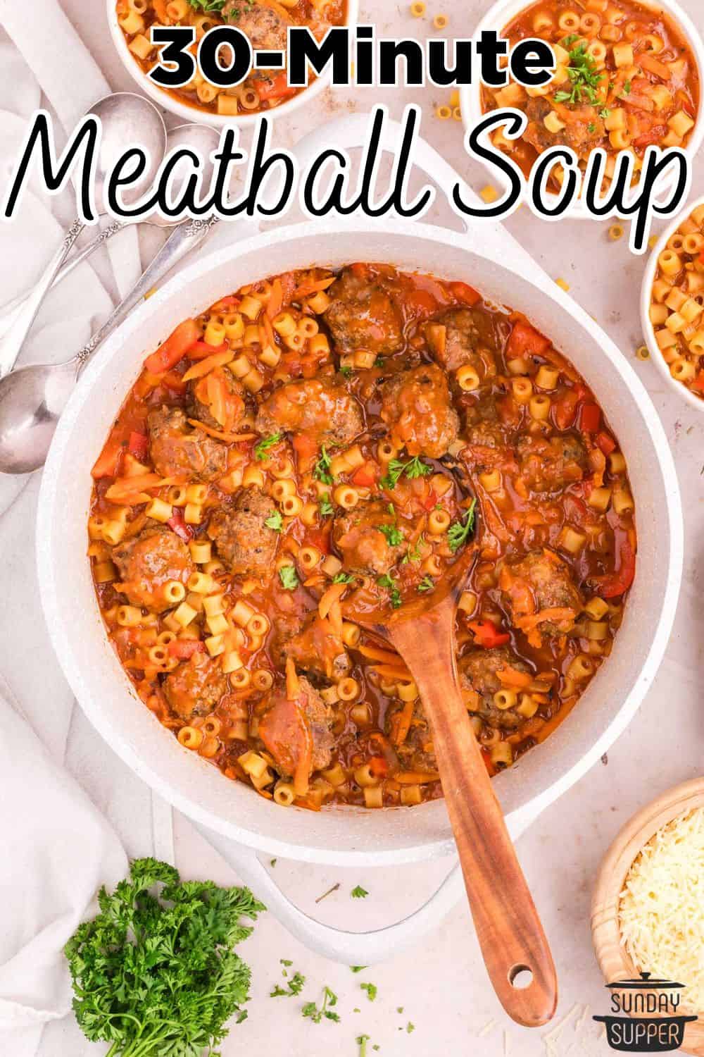 30-Minute Meatball Soup