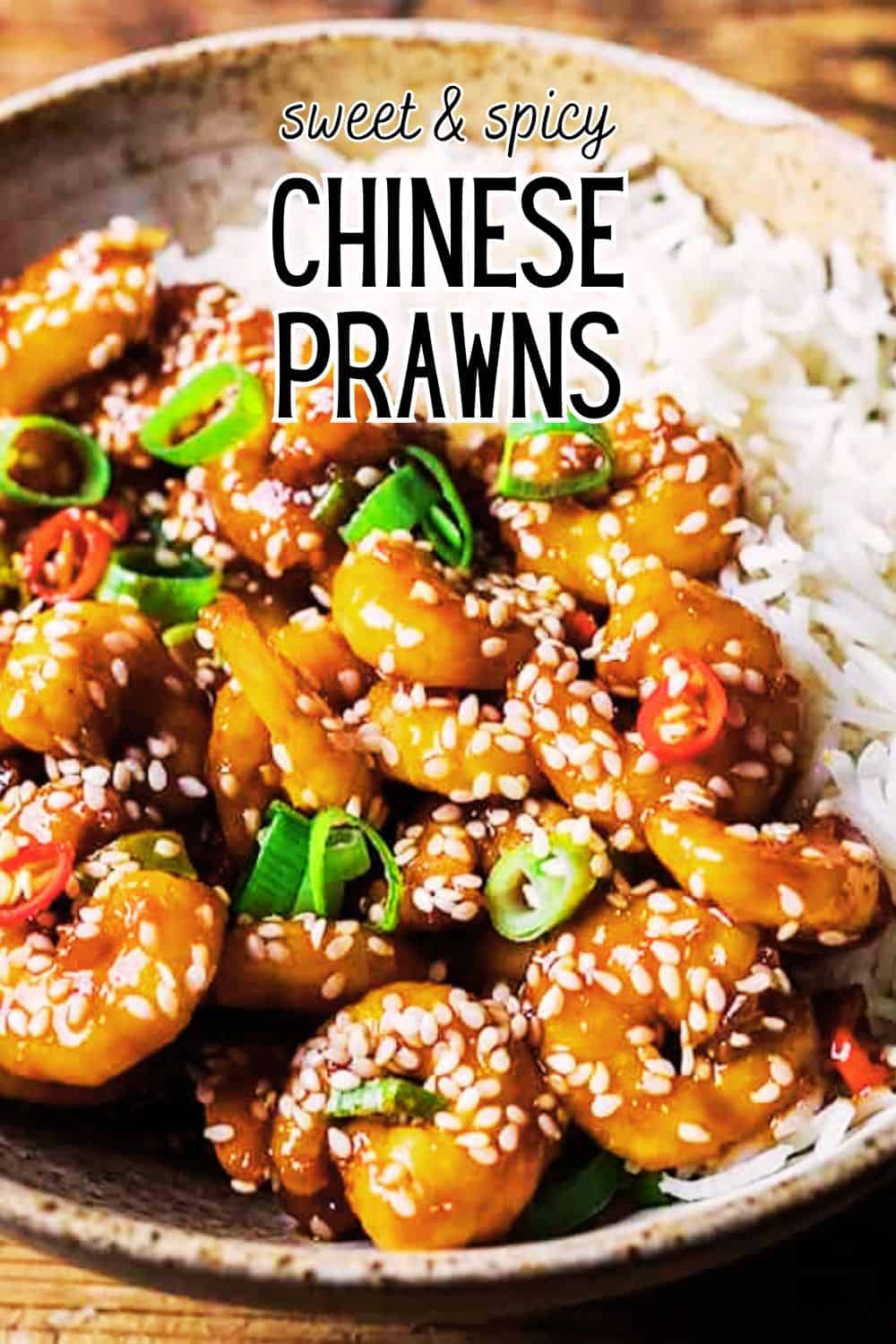 Sweet and Spicy Prawns Stir Fry in 15 Minutes